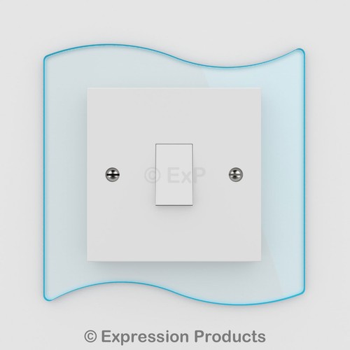 Double / Single Light Switch / Plug Socket Back Plate Finger Surround ...