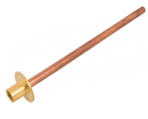 Bib Tap Wall Plate Tube 350mm Outside Garden 15mm X 1/2 Copper Pipe ...