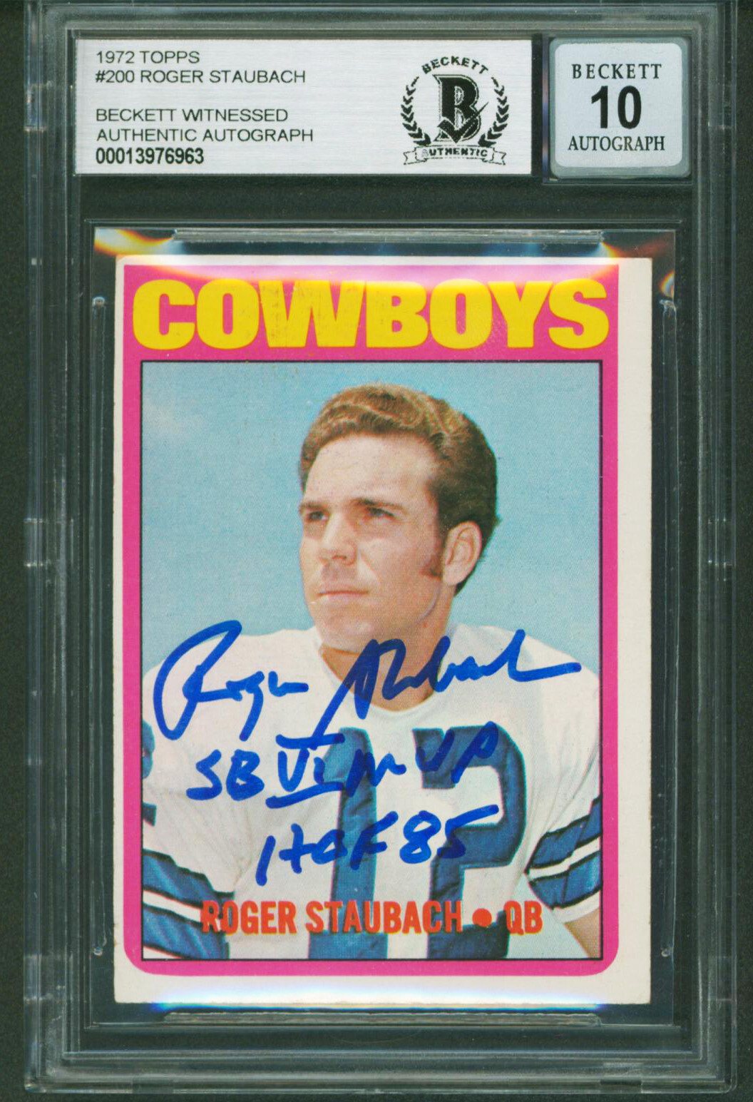 Roger Staubach | Autographed Football Memorabilia & NFL Merchandise
