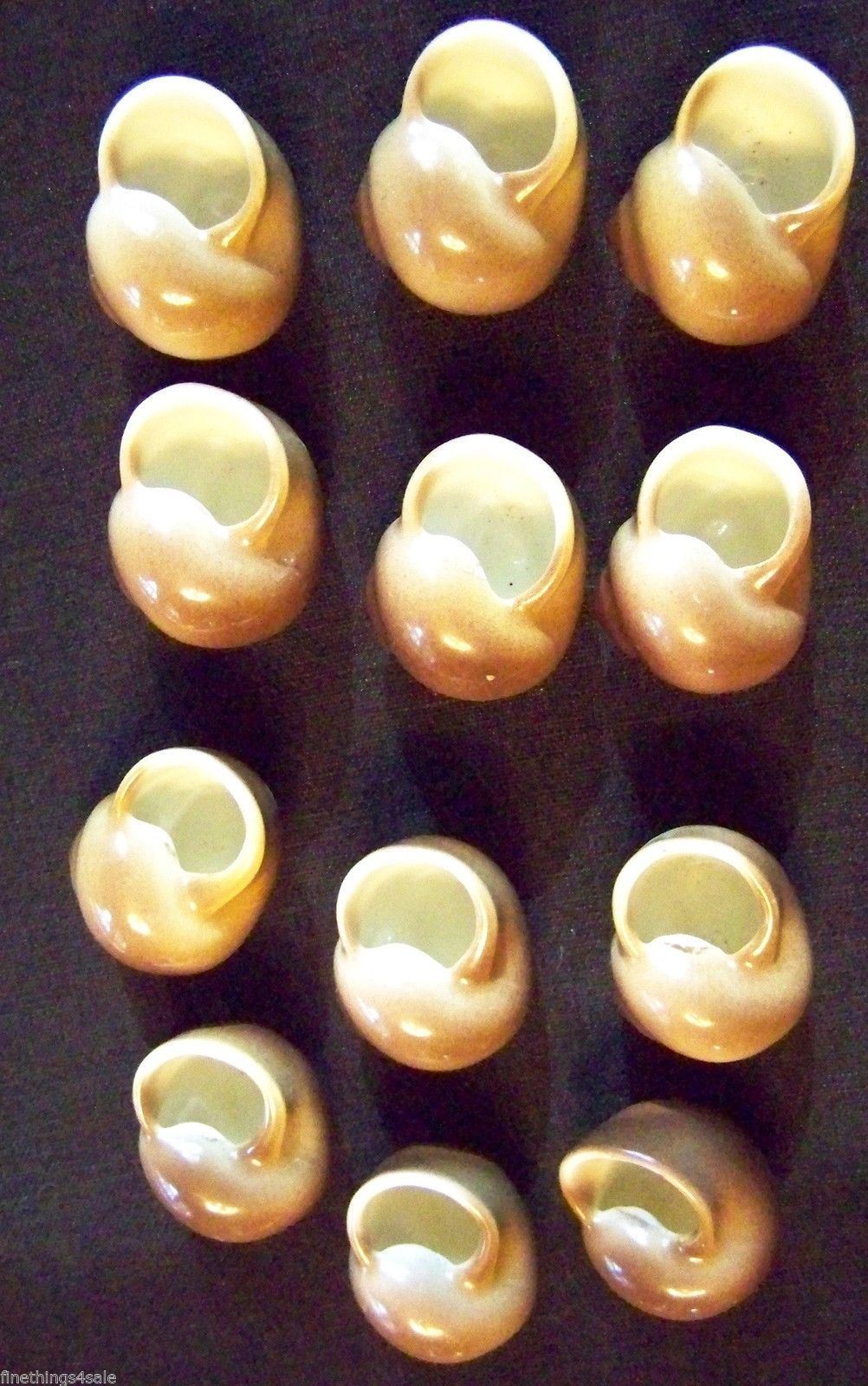 LIMOGES- ESCARGOT - SHELL FORM PETITE SERVING PIECES - SET OF 12 -MINT ...