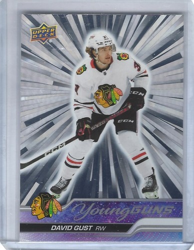 2023-24 Upper Deck Outburst Silver #218 David Gust Young Guns Rookie ...