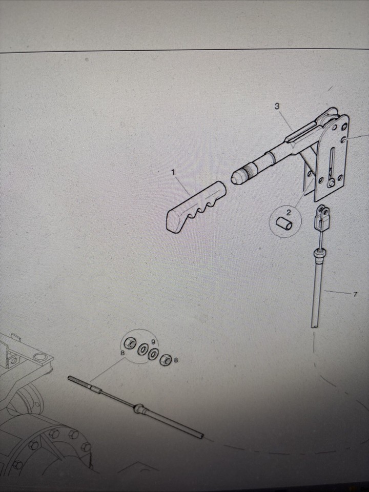 Terex Benford 2995Mm Handbremse Kabel 1583-1480 2000 3000 Dumper 02/02 ...