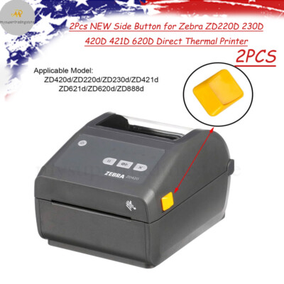 2Pcs NEW Side Button for Zebra ZD220D 230D 420D 421D 620D Direct ...