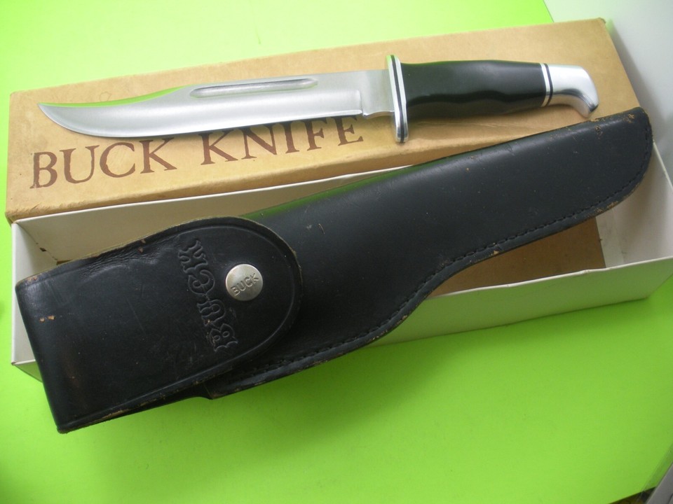 VINTAGE PRE DATE CODE BUCK 120 GENERAL KNIFE USED IN BOX w/ SHEATH | eBay