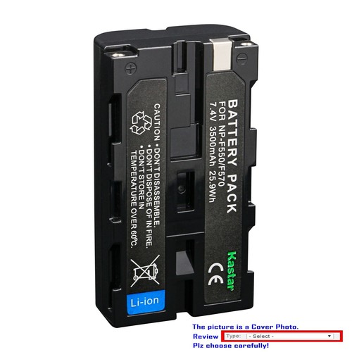 Kastar NP-F580 7.4V 3500mAh Battery Replacement for Sony NP-F530 NP ...