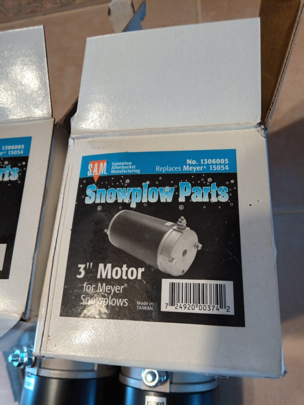 Sam Snowplow Lot Of (2) 15054 Motors #1306005 For Meyer E-47 And (1 ...