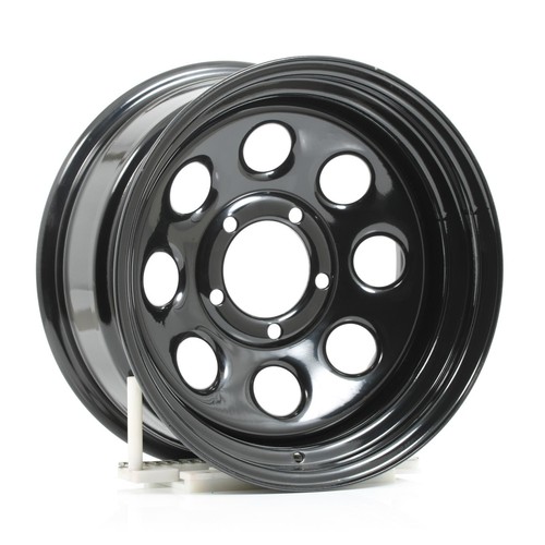 Vision Wheel 85H7885NS Set of 4 Black 85 Soft 8 17X8 -12 Offset 5x5.5 ...