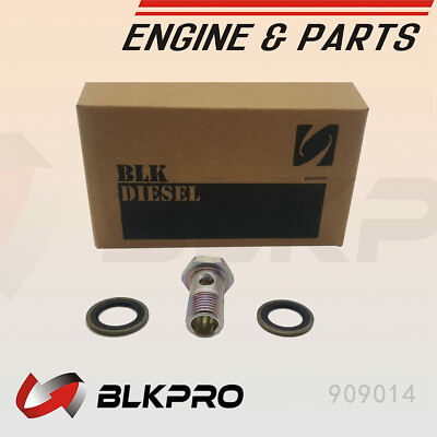 M14 SCREW BANJO CONNECTOR Fuel For Dodge ram 5.9L Cummins 15/16 long ...