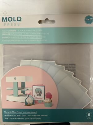 We R Memory Keepers Mold Press Plastic Sheets 6/Pkg Clear 661357 NEW | eBay