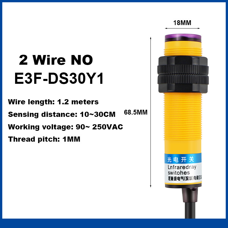Infrared Diffuse Reflection Photoelectric Switch Proximity Sensor PNP ...