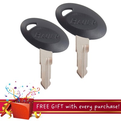 1 Pair (2 keys) Bauer 300 Series Precut RV Keys SELECT YOUR KEY CODE ...