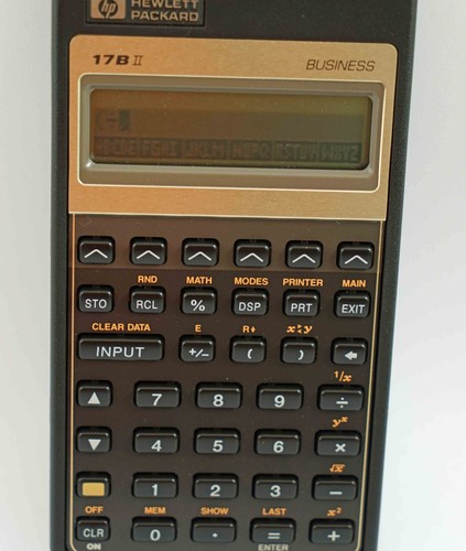 Vintage HEWLETT PACKARD HP 17B II Business Calculator with case | eBay