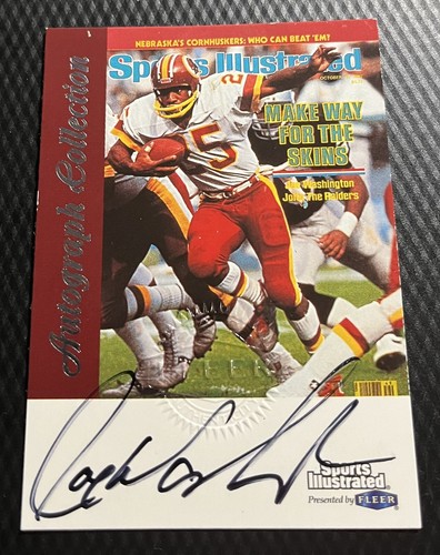 1999 Fleer SI Joe Washington Redskins On-Card Autograph | eBay