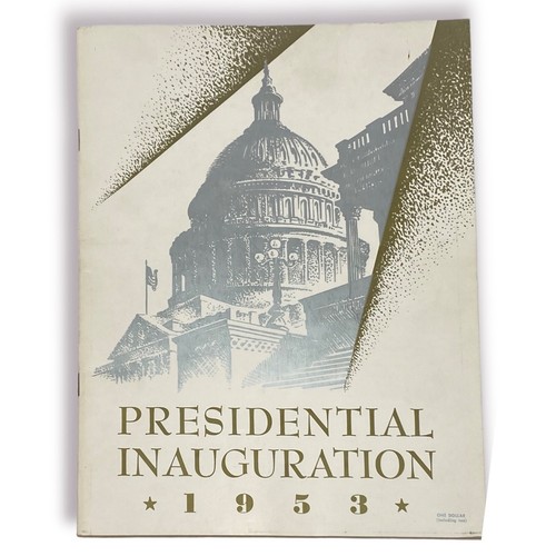 1953 Dwight Eisenhower Presidential Inauguration Program, Richard Nixon ...