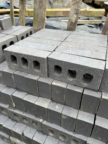 Staffordshire Ketley Blue 65mm Perforated Engineered Class A Bricks | eBay