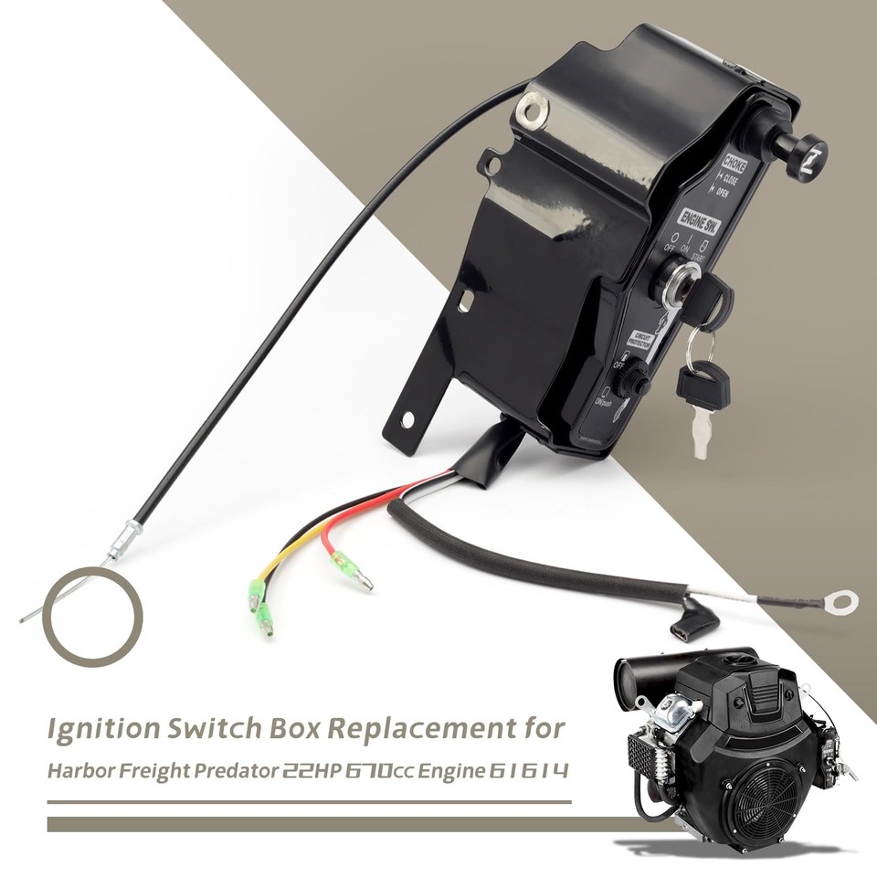 Ignition Switch Box Replacement for Harbor Freight Predator 22HP 670cc ...