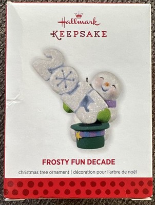 Hallmark Series Ornament Frosty Fun Decade #4 2013 Snowman | eBay