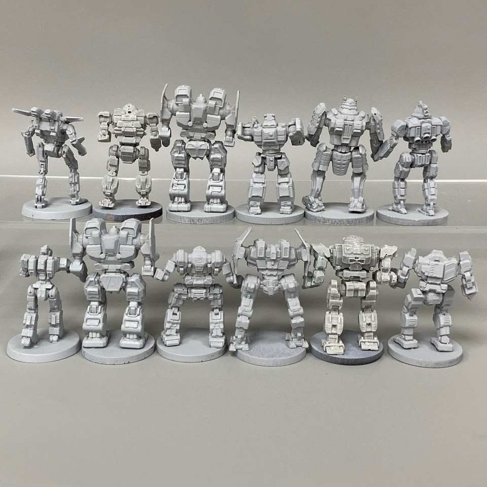 12 BATTLETECH 3D PRINTED MECHS BATTLE COMPANY MINIATURES ROBOTS LANCE ...