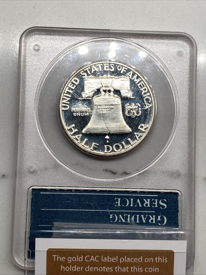 1953 Gold CAC Rattler PCGS PR65 Franklin Half Dollar 50c Proof Old ...