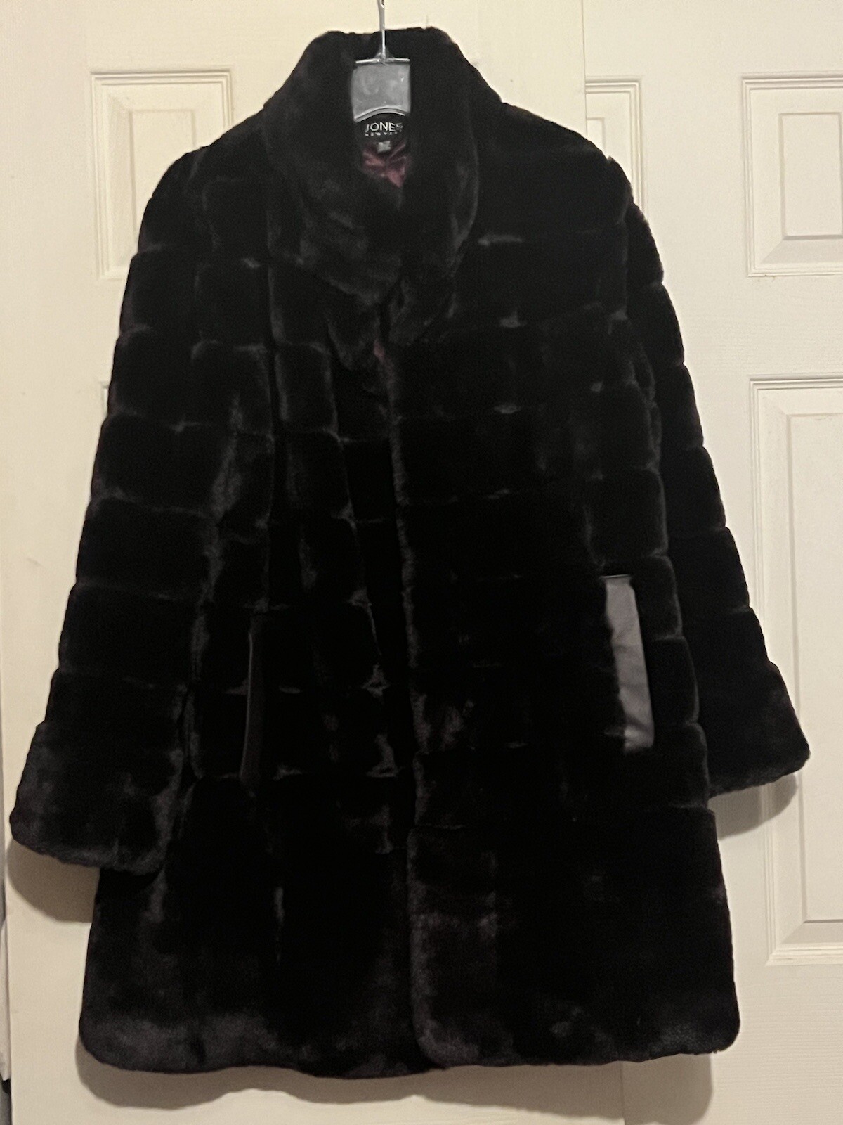 Jones New York Women's Winter Church Formal Faux Fur Coat Jacket plus ...
