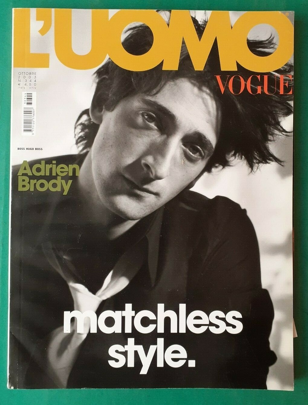 L' Mens Vogue Magazine October 2003 October 344 Adrien Brody Linda ...