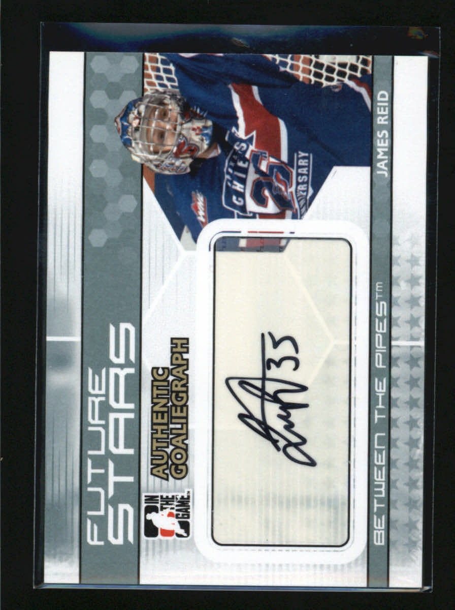 JAMES REID 2009/10 ITG BETWEEN THE PIPES FUTURE STARS AUTOGRAPH AUTO ...