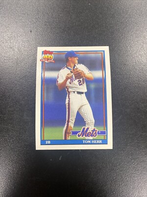 1991 Topps Tom Herr New York Mets #64 | eBay