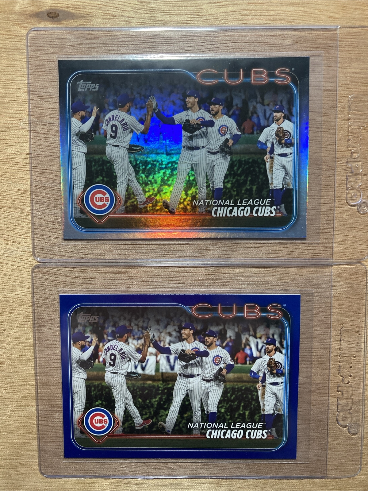 2024 Topps Series 1 Chicago Cubs Team Card Lot #165 Rainbow and Royal ...