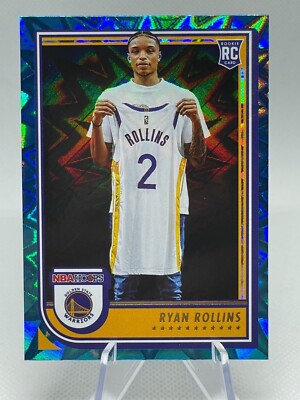 2022-2023 Panini NBA Hoops Ryan Rollins Rookie Card Teal Explosion #277 ...