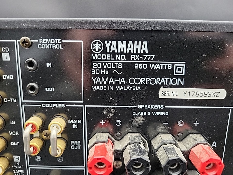 Yamaha RX-777 Stereo Receiver 100W/Channel Tested No Remote | eBay