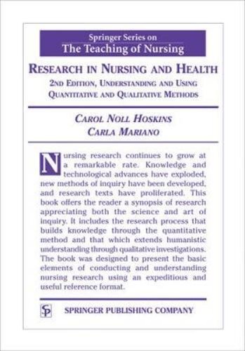 Carol Noll Hoskins Research in Nursing and Health (Poche) | eBay