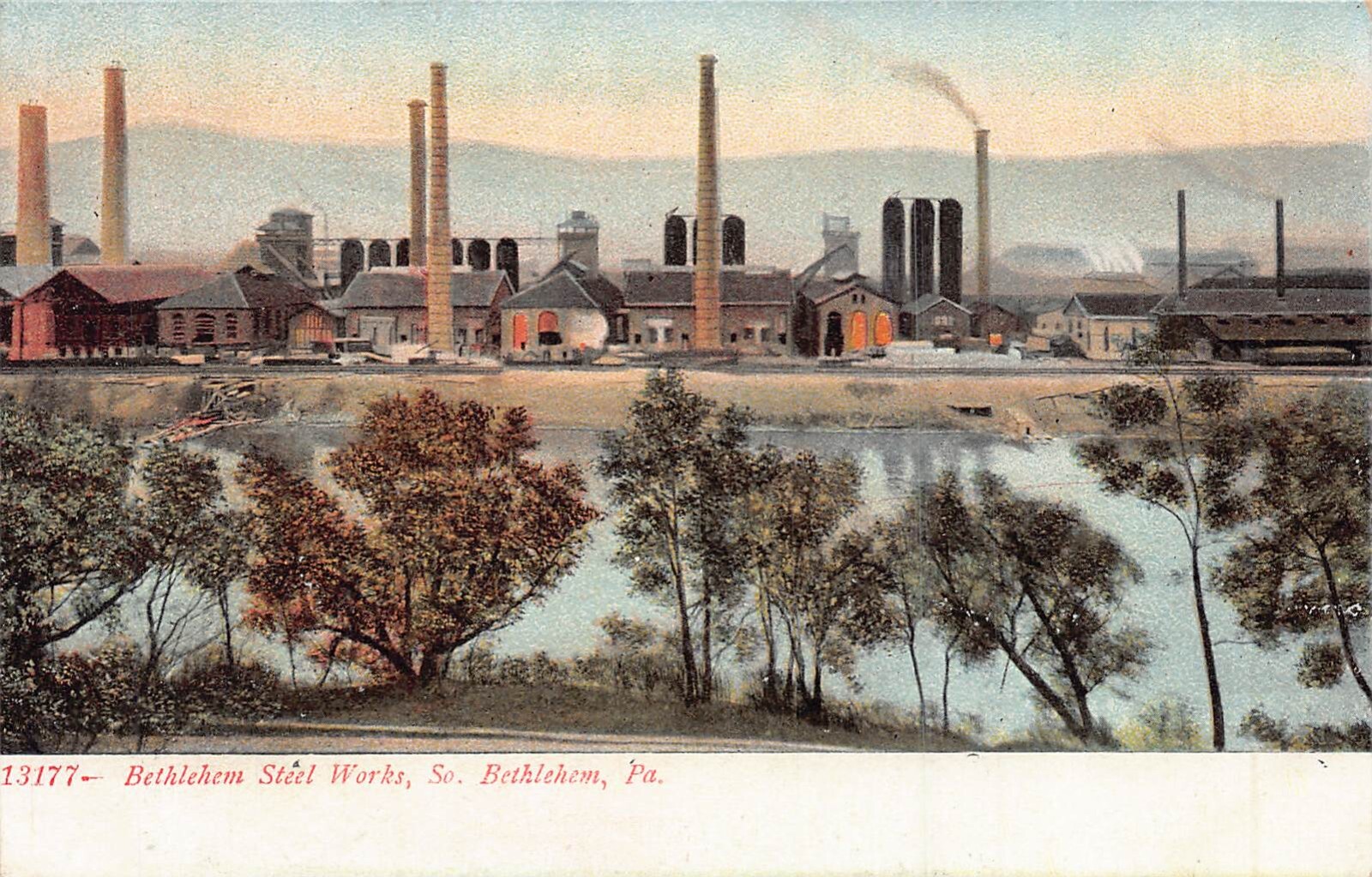 SOUTH BETHLEHEM PENNSYLVANIA~BETHLEHEM STEEL WORKS~1900s POSTCARD | eBay
