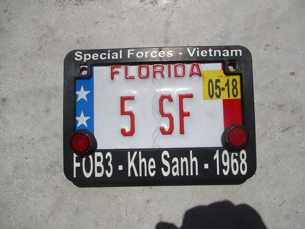 Florida Motorcycle License Plate