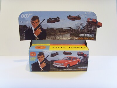 CORGI TOYS - JAMES BOND AMC HORNET - Custom repro box and display back ...