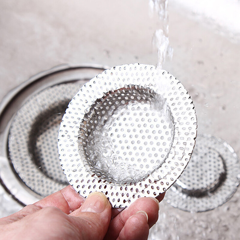 Strainer Steel Kitchen Sink Drain Plug Hole Bath Basin Hair Catcher Co ...