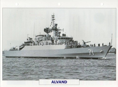 1968 ALVAND Vosper Thornycroft Frigate Ship / Iran Warship Photograph ...