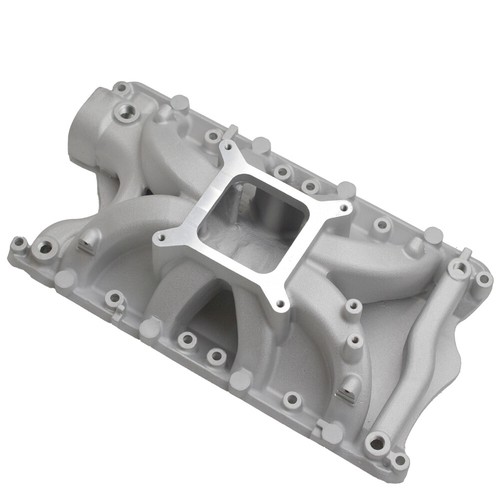 Satin Aluminum Single Plane Intake Manifold For SBF Ford 351W Windsor ...