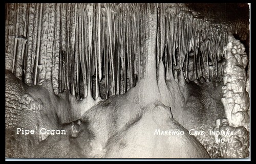 1940s "Pipe Organ" Marengo Cave IN Grogan Real Photo Postcard | eBay