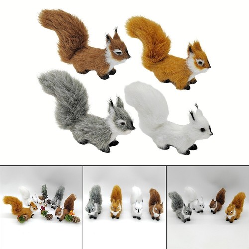Ornament Simulation Squirrel 12*3*8cm Artificial Decoration Fake Animal ...