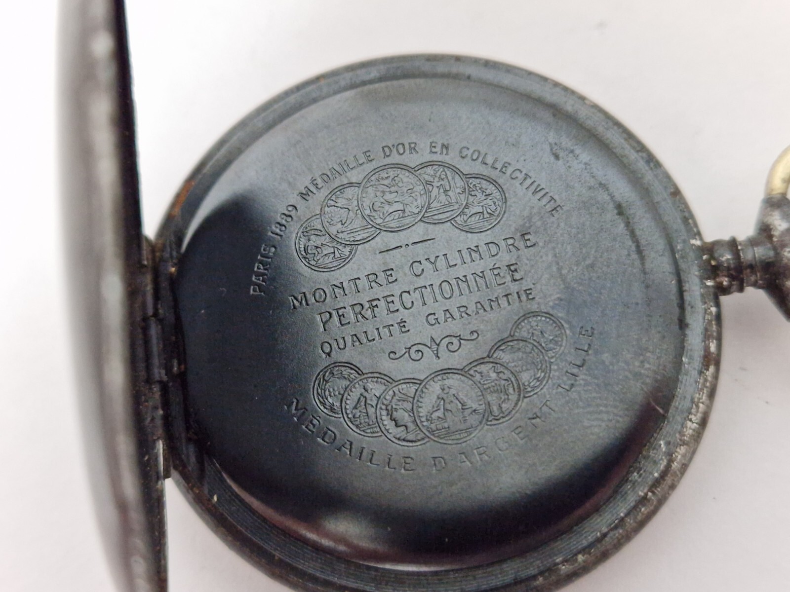 Vigilant Pocket Watch Gun Metal Grand Prix Awared Medal- Mechanical | eBay