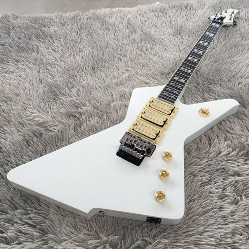 Gloss White Solid Explorer Electric Guitar Mahogany Neck&Body Rosewood ...