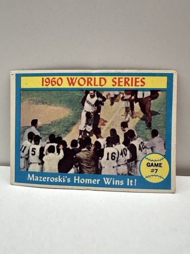 1961 Topps World Series Bill Mazeroski #312 Homer Wins It! | eBay