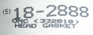 Sierra 18-2888 Head Gasket Omc 332010 | eBay