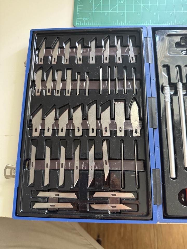 Xacto Knife Set With Cutting Mat & Desk Stone | eBay