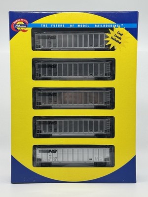 HO Athearn RTR 93033 Norfolk Southern Bethgon Coalporter Coal Cars NS ...