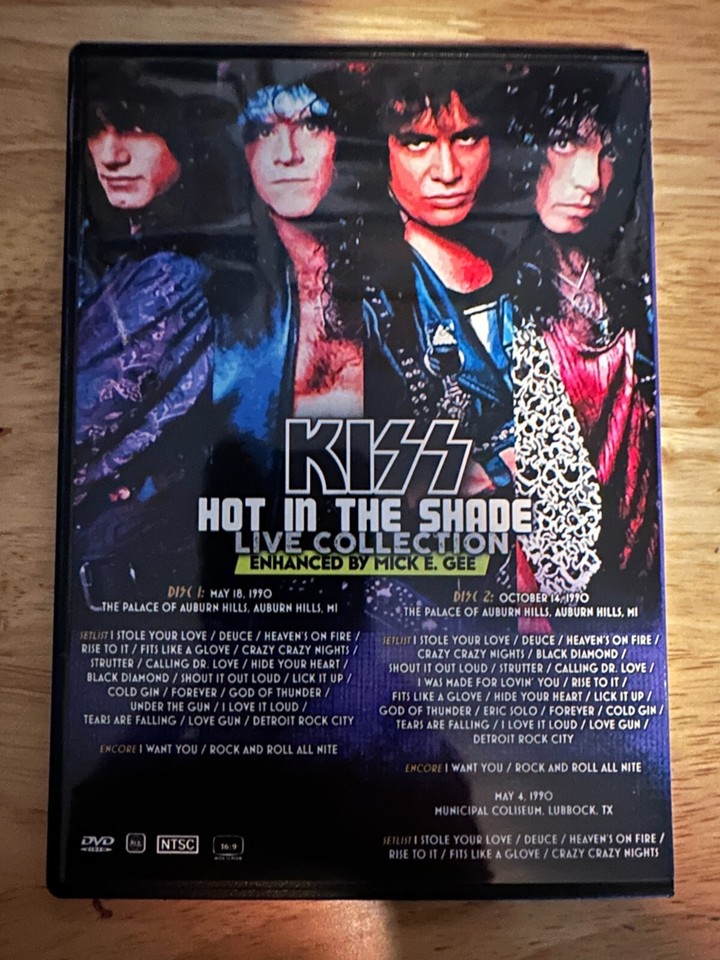 KISS - Hot in the Shade Live Collection 1990 Enhanced Edition Bruce ...
