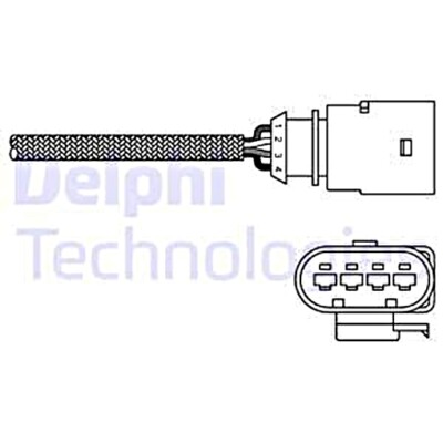 DELPHI Lambda Sensor For VW SEAT SKODA AUDI Caddy III Golf Mk5 Plus ...