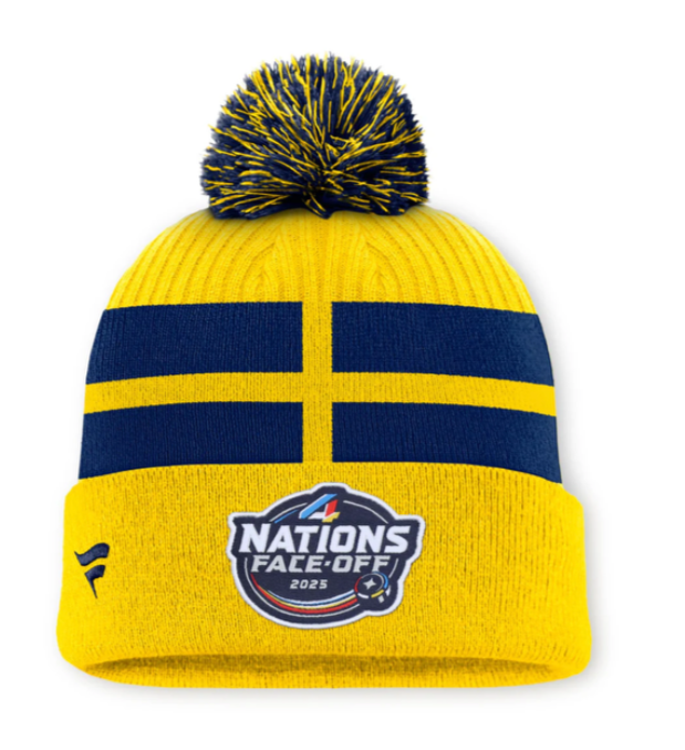 NHL Hockey 4 Nations Face Off Tournament 2025 Toque Cuffed Hat TEAM ...