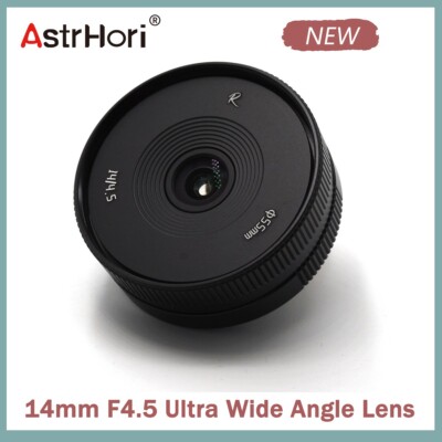 AstrHori 14mm F4.5 Ultra Wide Angle Lens APS-C MF Black For Sony E ...