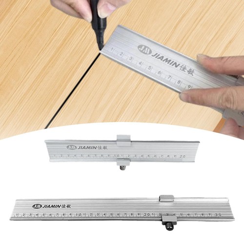 Woodworking Ruler with Slide Stop Marking Ruler with Slider Carpenter ...
